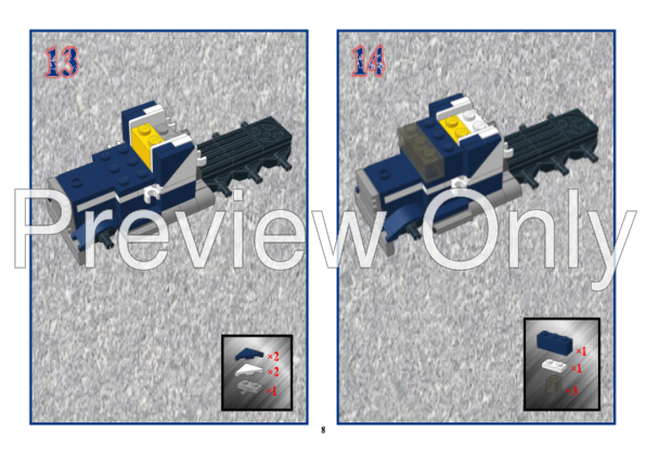 LEGO MOC Mini Semi-Trailer - Heavy Load by Thierry | Rebrickable ...