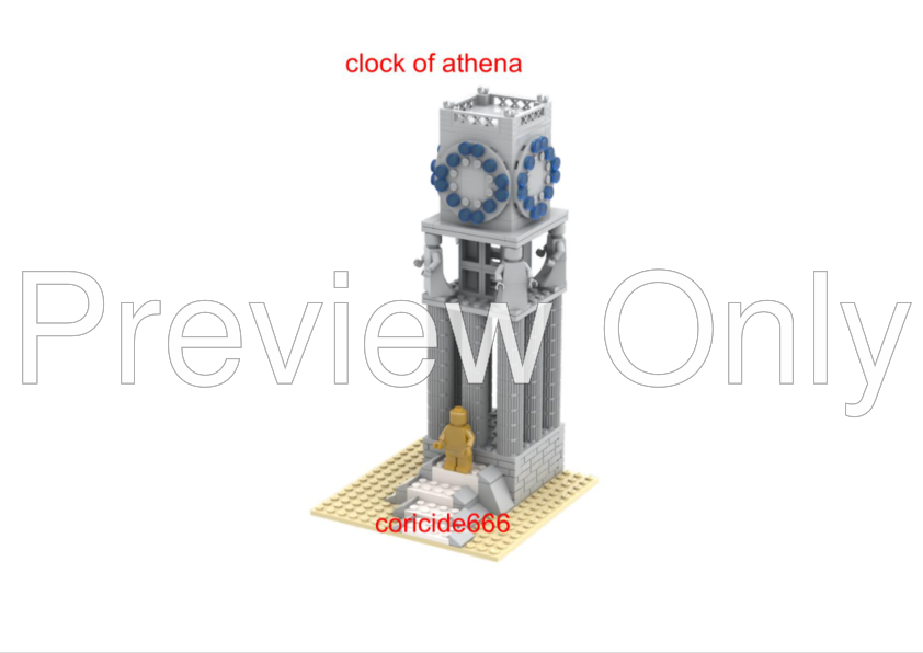 LEGO MOC clock of athena saint seiya by coricide666 | Rebrickable ...