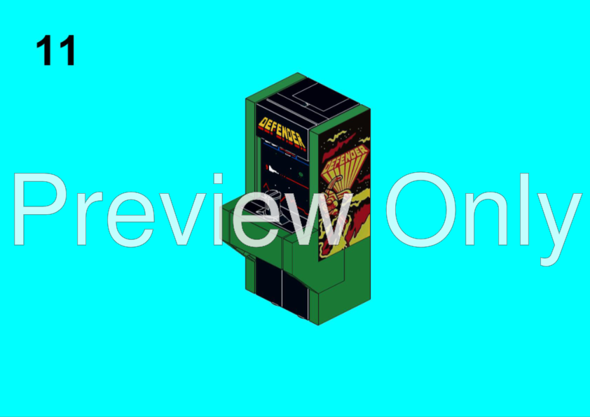 LEGO MOC Old Arcade Cabinets (Pack #1) by Ptchnk | Rebrickable - Build ...