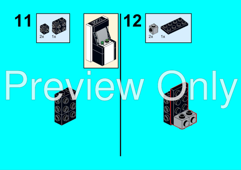 LEGO MOC Arcade Cabinets (Pack #2) by Ptchnk | Rebrickable - Build with ...