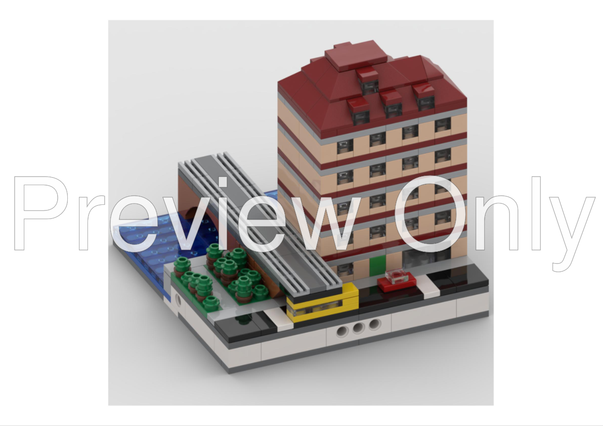 LEGO MOC Micropolis Collection 2: 16 nice fitting water related modules ...