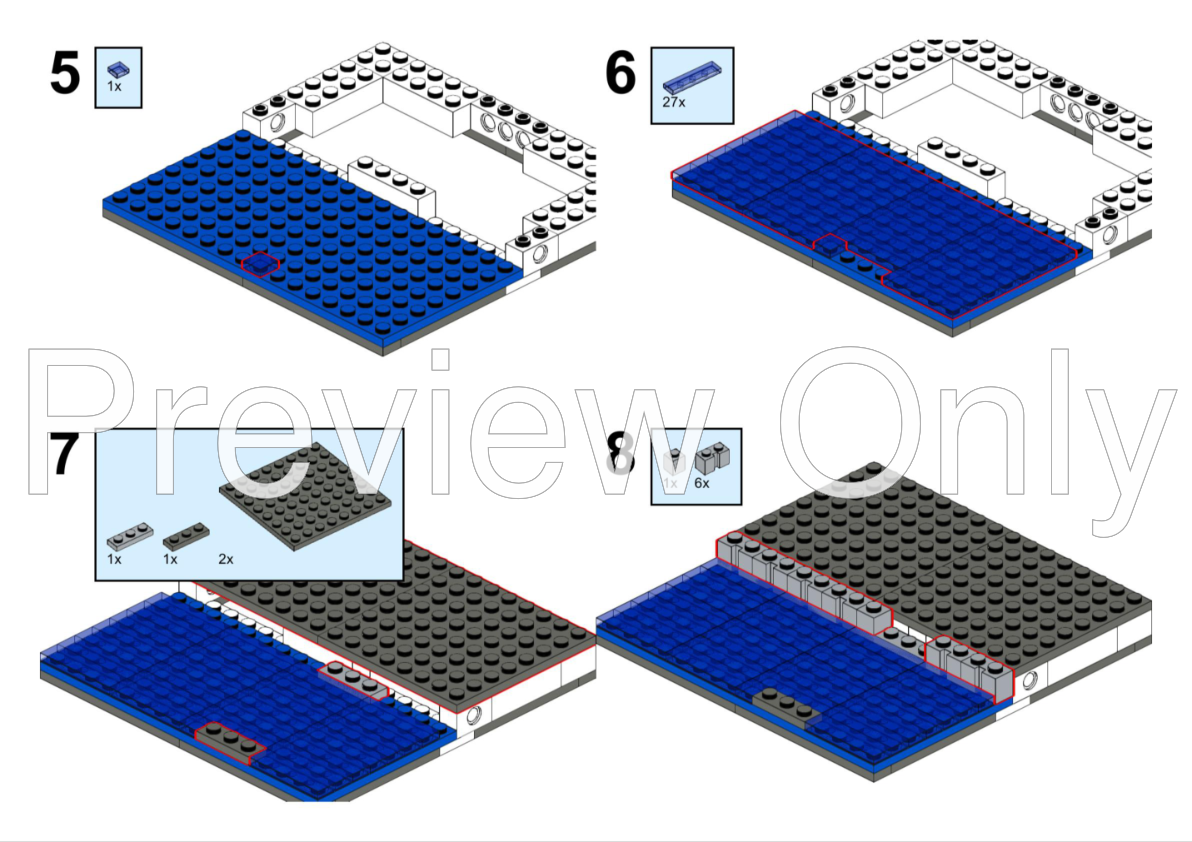 LEGO MOC Micropolis Collection 2: 16 nice fitting water related modules ...