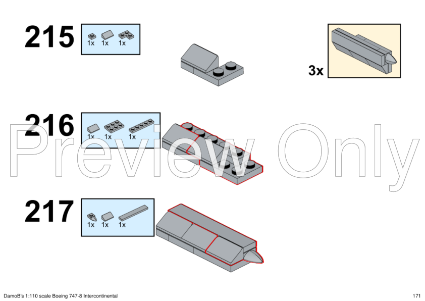 LEGO MOC Boeing 747-8 Intercontinental by DamoB by DamoB | Rebrickable ...