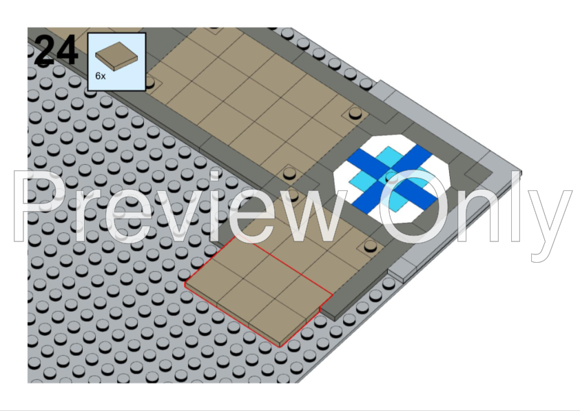 Lego Moc Display For Stands Series Modular Market Space For 16
