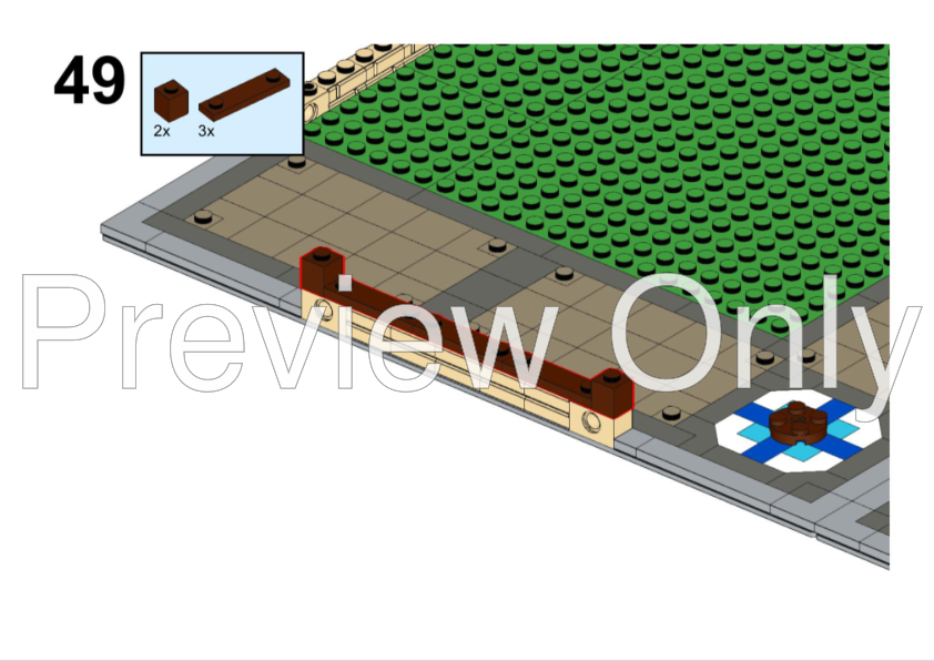Lego Moc Display For Stands Series Modular Market Space For 16