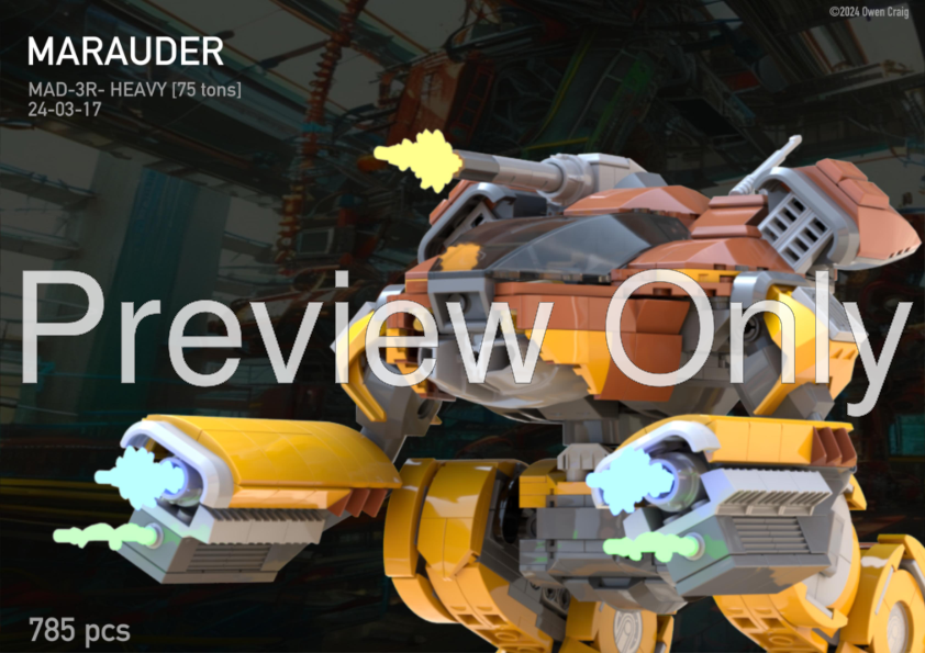 LEGO MOC MAD-3R Marauder Mech Battletech / Mechwarrior by canuck33 ...