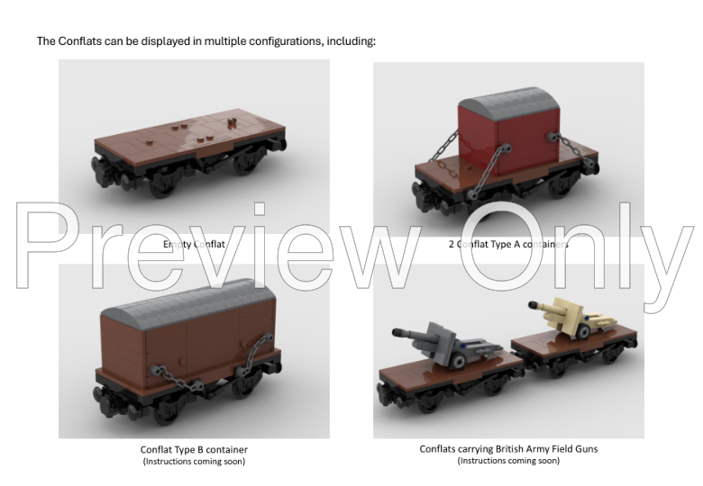 LEGO MOC British Rail Conflat (7W) by JG Locomotive Works | Rebrickable ...