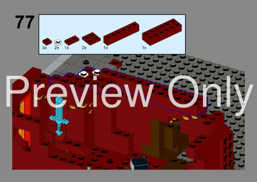 Lego Moc Nether Modular Building Lava Lake By Penguins And Plastic