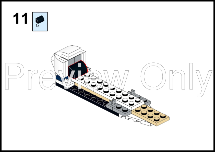 LEGO MOC Hoth Skiff by RustyRunt | Rebrickable - Build with LEGO