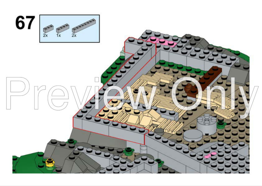 LEGO MOC Keep and low courtyard (extension for 10305) by Campistron ...
