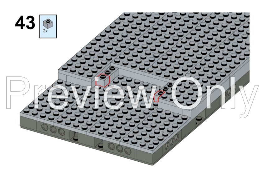 LEGO MOC MILS Modified 16x32 Park Module with Fountain, 40221 Fountain ...