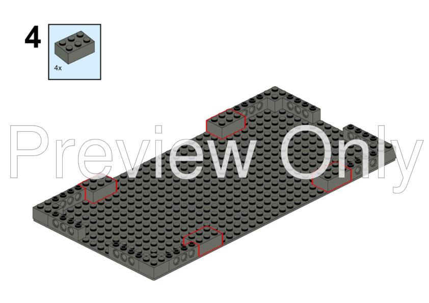 LEGO MOC MILS Modified 16x32 Park Module with Fountain, 40221 Fountain ...