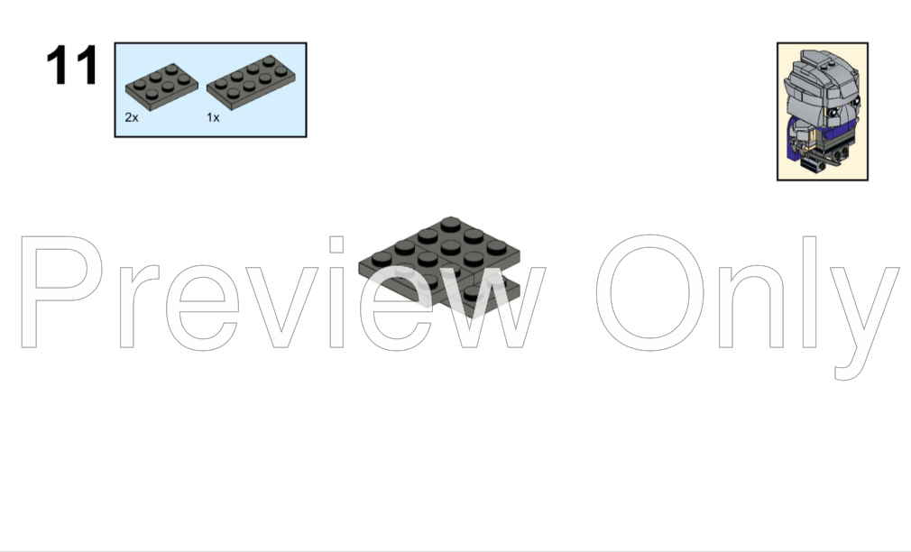 LEGO MOC TMNT - Shredder - Brickheadz by EdgarGuacs | Rebrickable ...