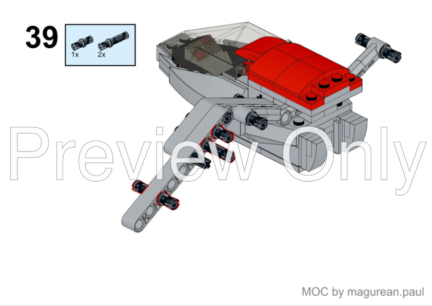 Lego Moc Terran Wraith By Magureanpaul Rebrickable Build With Lego