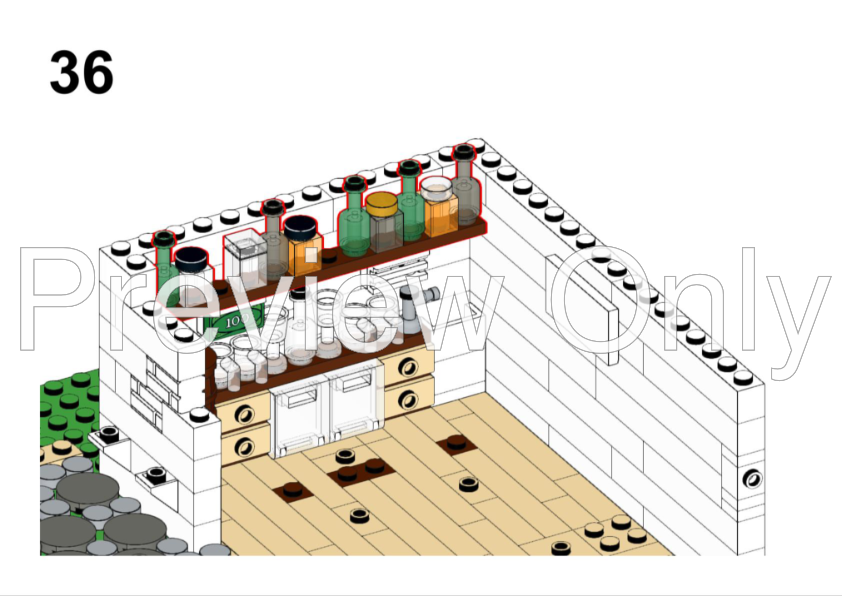 LEGO MOC-142987 Beer Garden by Stonewall Bricks | Rebrickable - Build ...