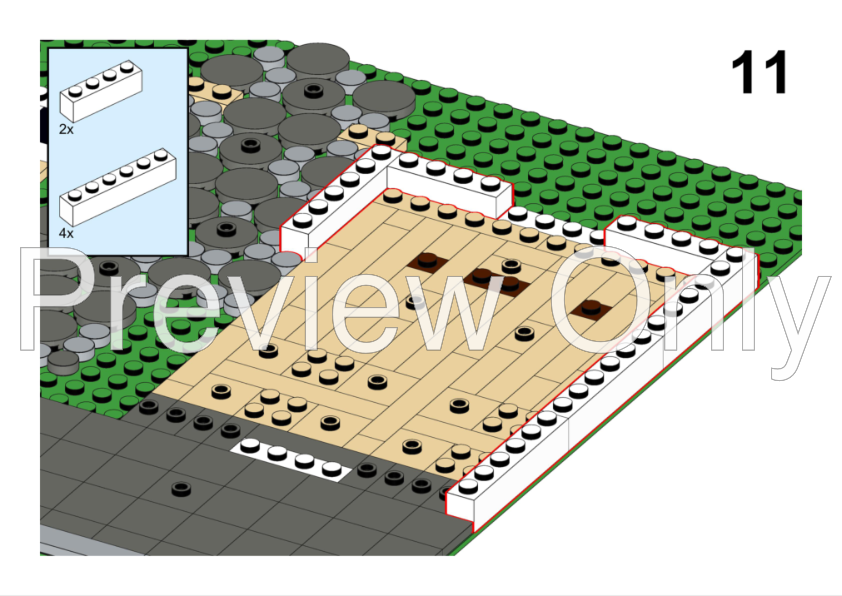 LEGO MOC Beer Garden by Stonewall Bricks | Rebrickable - Build with LEGO