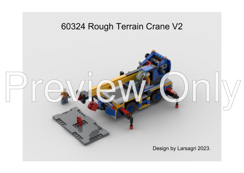 LEGO MOC 60324 Rough Terrain Crane V2 by Larsagri | Rebrickable - Build ...