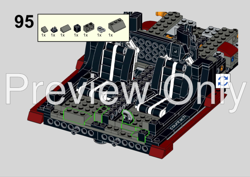 LEGO MOC Lamborghini Countach LPI 800-4 by Anatole | Rebrickable ...