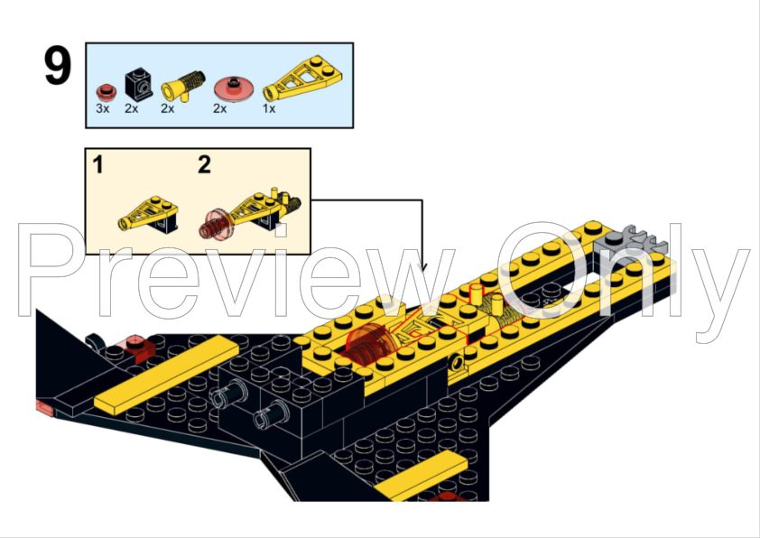 LEGO MOC 6582 Blacktron Aerial Recon by Malcav | Rebrickable - Build ...