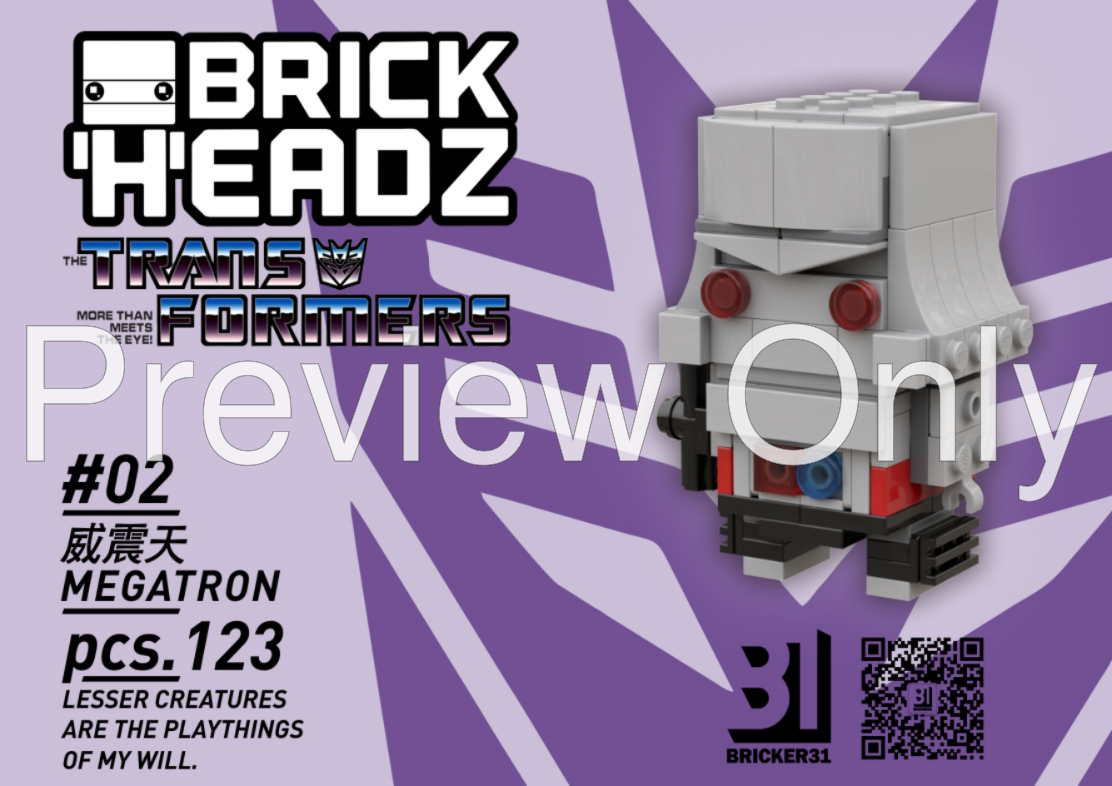 LEGO MOC Brickheadz Megatron by Bricker31 | Rebrickable - Build with LEGO