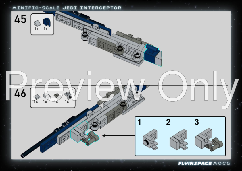 LEGO MOC Eta-2 Actis Interceptor by FlyInSpace | Rebrickable - Build ...