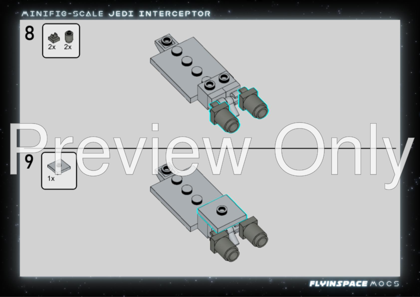 LEGO MOC Eta-2 Actis Interceptor by FlyInSpace | Rebrickable - Build ...