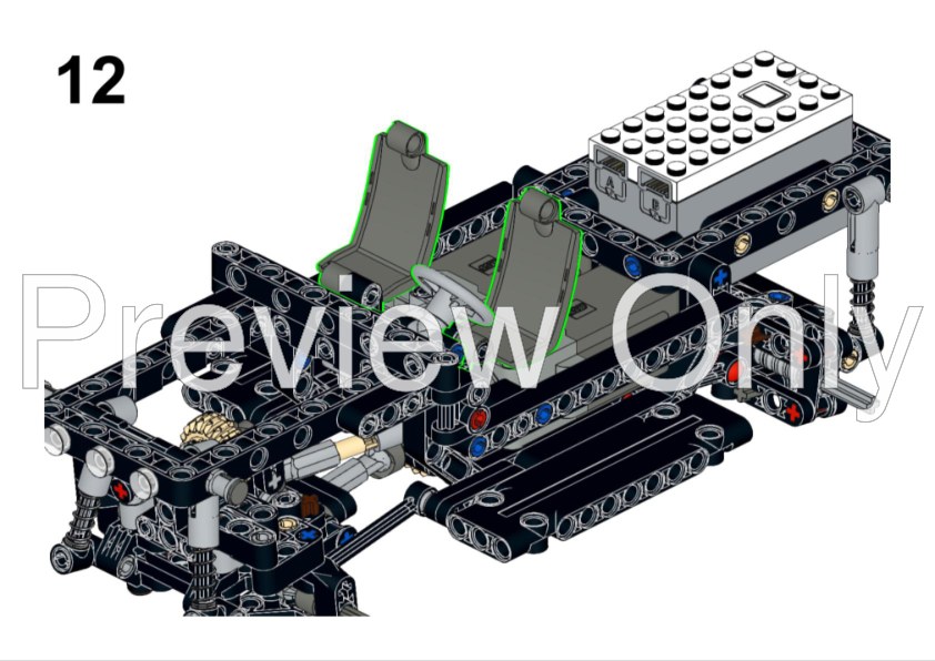 Lego Moc Light Pickup With 4x4 Chassis 2l Control By Stily