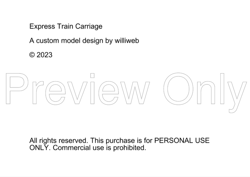 LEGO MOC Express Carriage in H0 scale for 4 stud wide track by williweb ...