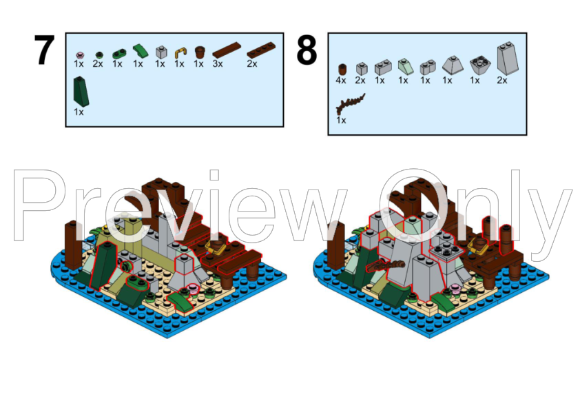 LEGO MOC Medieval Lake Fortress by mikael.holber | Rebrickable - Build ...