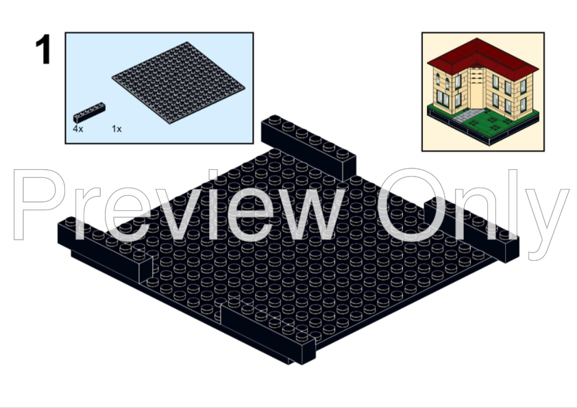 LEGO MOC Modern family houses by cecivier | Rebrickable - Build with LEGO