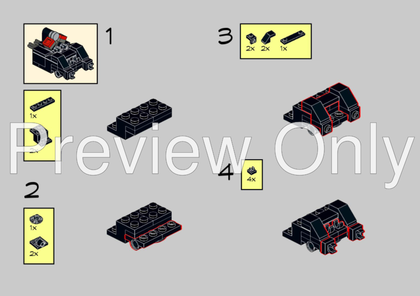 LEGO MOC Cabover Truck v2 by owstin | Rebrickable - Build with LEGO