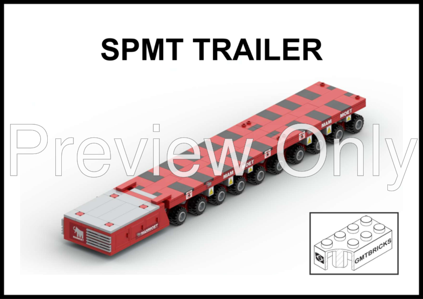 LEGO MOC SPMT Trailer - Self Propelled Modular Transporter by GMTBRICKS ...