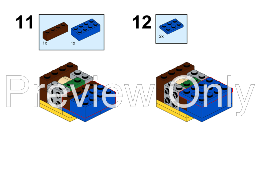 LEGO MOC Brickheadz Banjo and Kazooie by Brickheaderz | Rebrickable ...