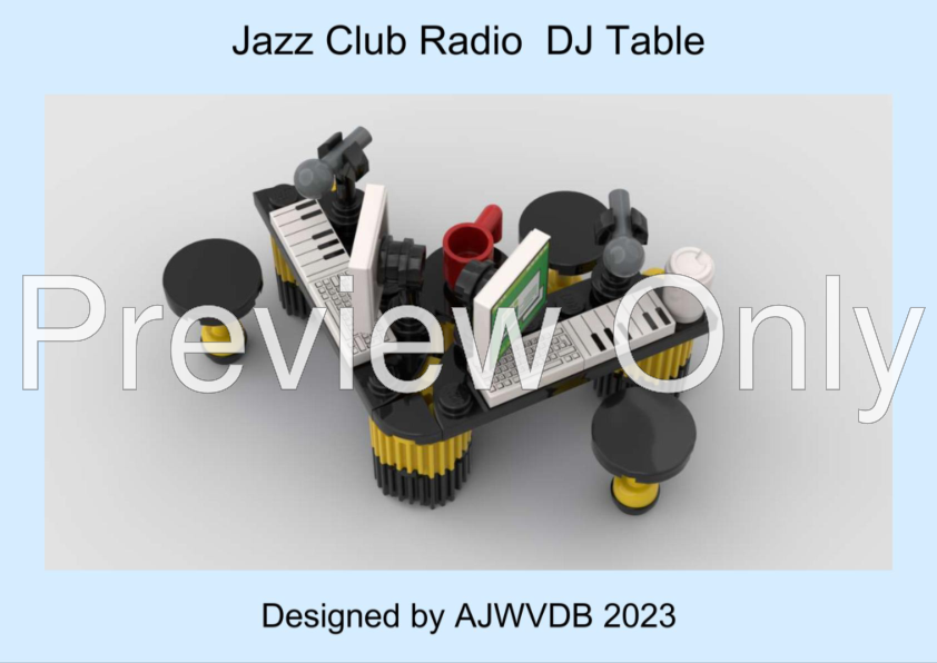 LEGO MOC Jazz Club Radio Floor Extension by Tiny Bricks | Rebrickable ...