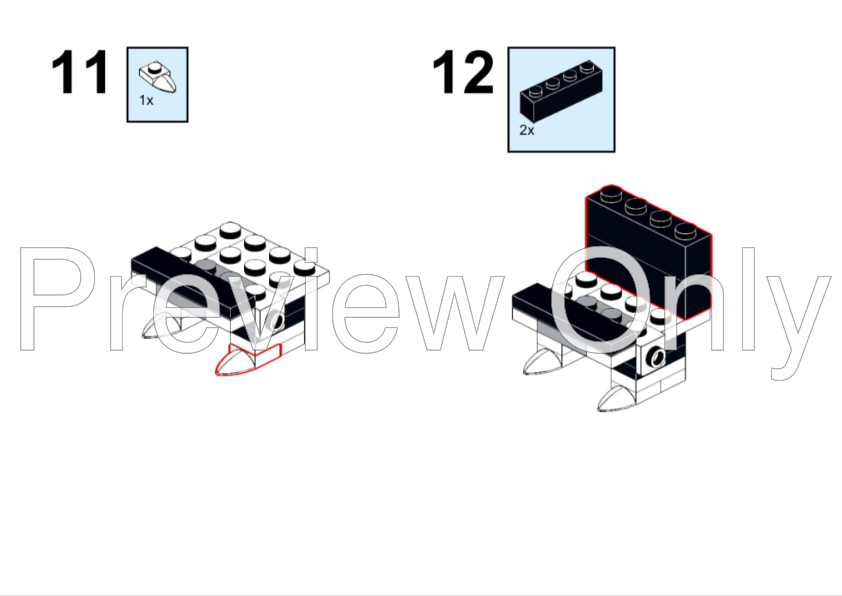 LEGO MOC Black Ranger (MMPR) by delight_moc | Rebrickable - Build with LEGO