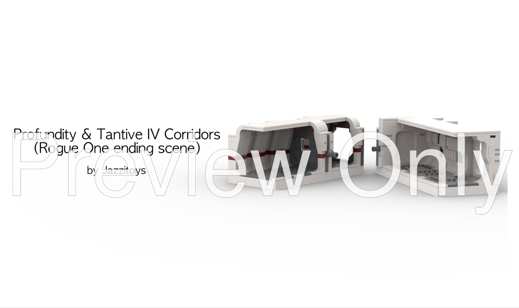 LEGO MOC Rogue One ending scene : Profundity & Tantive IV corridors by ...