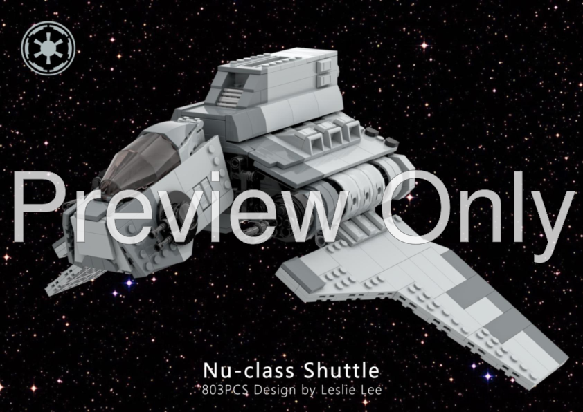 LEGO MOC Nu-class Attack Shuttle by LeslieLee | Rebrickable - Build ...