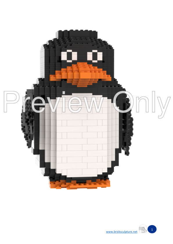 LEGO MOC-145631 Maxi Figure Penguin by Bricksculpture.net | Rebrickable ...