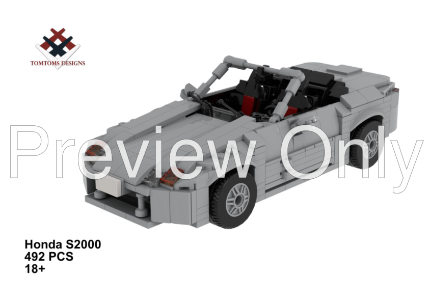 LEGO MOC Honda S2000 by tomtoms_design | Rebrickable - Build with LEGO