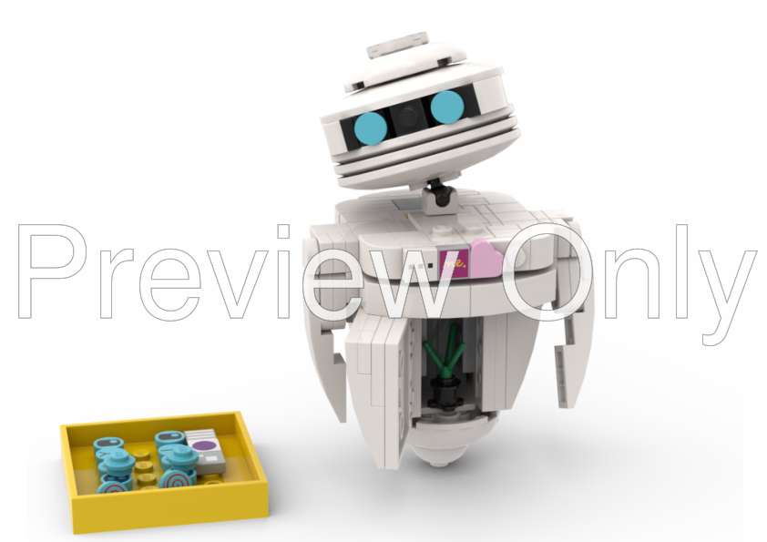 LEGO MOC Eve Robot by PedroJ | Rebrickable - Build with LEGO