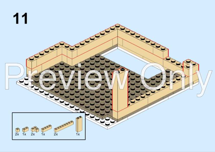 Lego Moc Police Station Floor Extension By Tiny Bricks Rebrickable