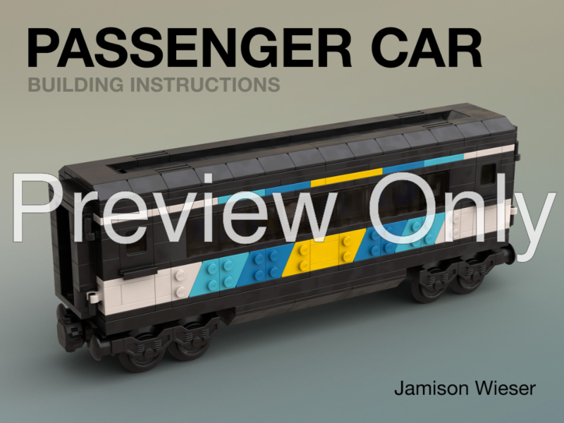 LEGO MOC Brightline Passenger Car by jamisonwieser | Rebrickable ...