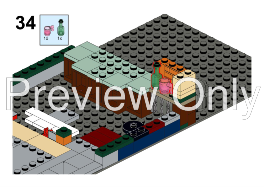 Lego Moc Central Perk Modular Alternate Build 21319 By Re Bricked