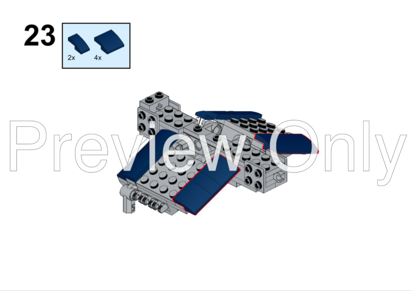 Lego Moc Vought F4u Corsair By Paulmanaitor Rebrickable Build With Lego
