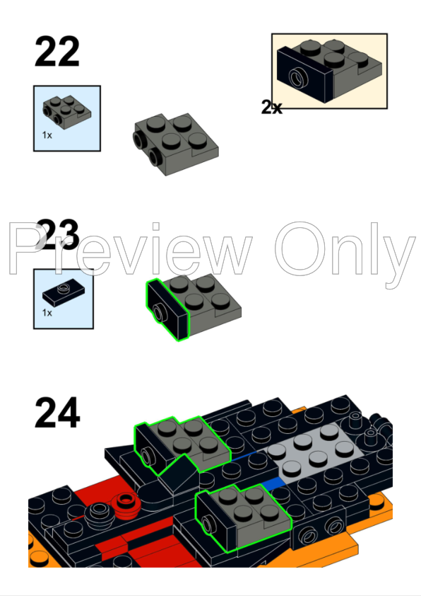 LEGO MOC Lamborghini Huracan Twin Turbo - Yellow/Light and Dark Bluish Gray by thegbrix ...
