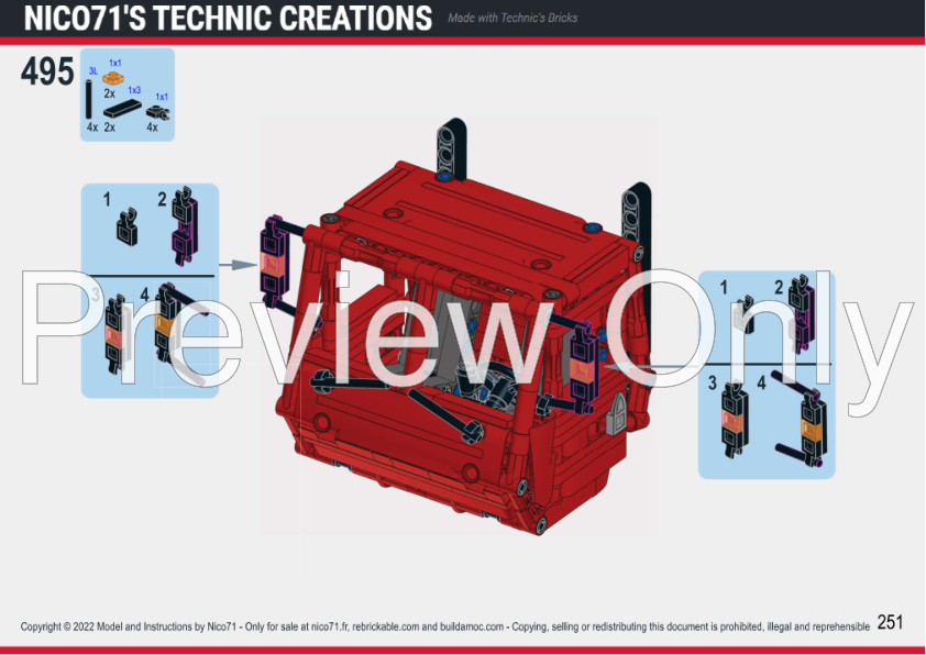 LEGO MOC Foremost Delta 6x6 (Red) by Nico71 | Rebrickable - Build with LEGO