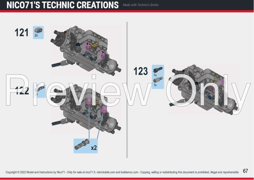 LEGO MOC Foremost Delta 6x6 (Red) by Nico71 | Rebrickable - Build with LEGO