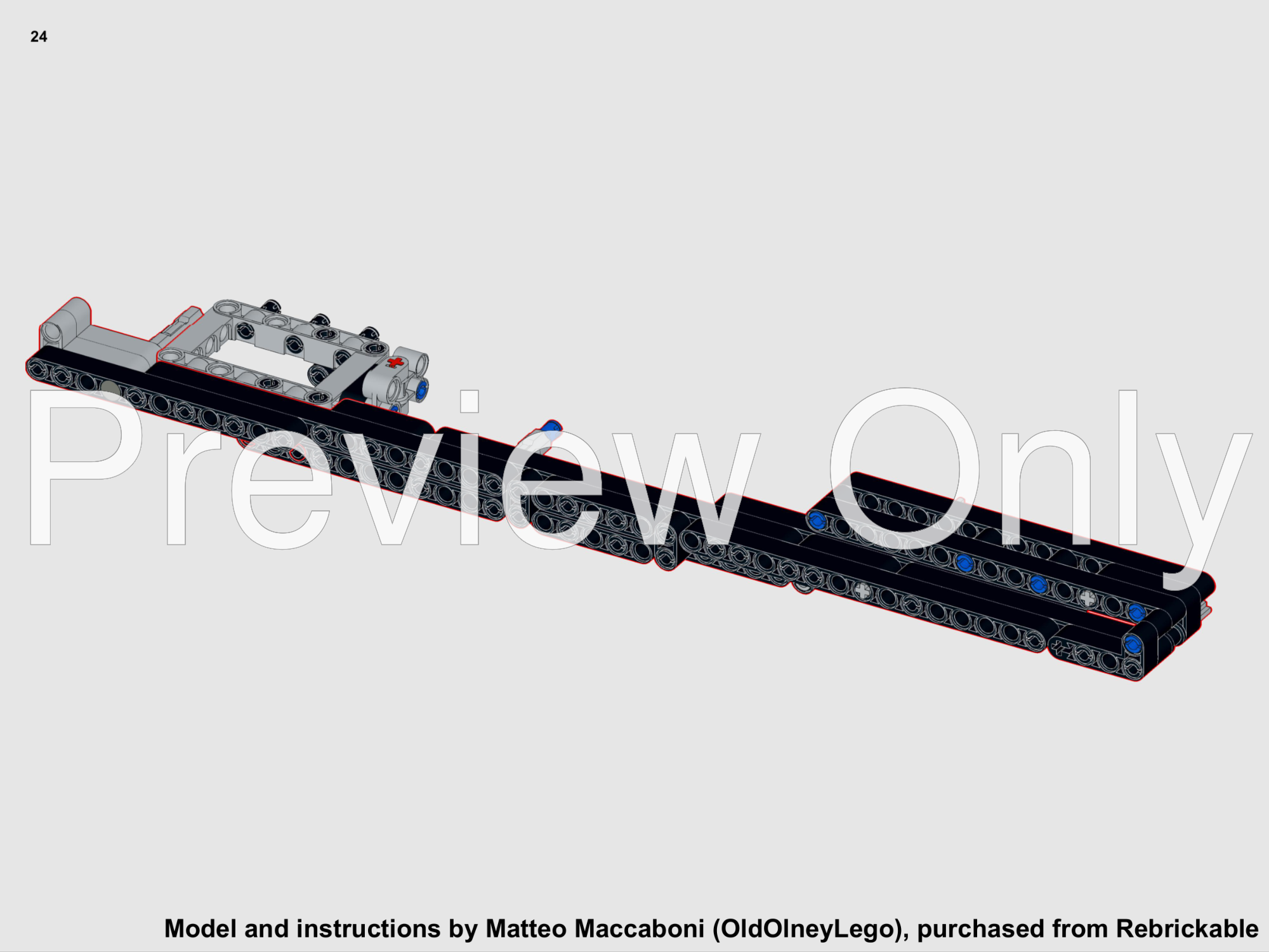 Lego Moc Tipping Trailer For Containers By Oldolneylego Rebrickable