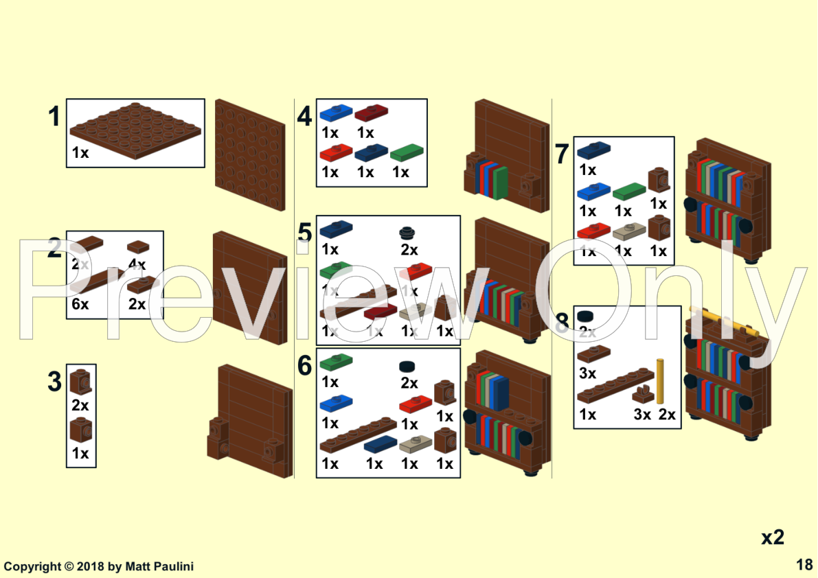 LEGO MOC Bookstore & Café by SkywardBrick | Rebrickable - Build with LEGO