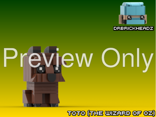 LEGO MOC Toto (The Wizard of Oz) Brickheadz by DrBrickheadz ...